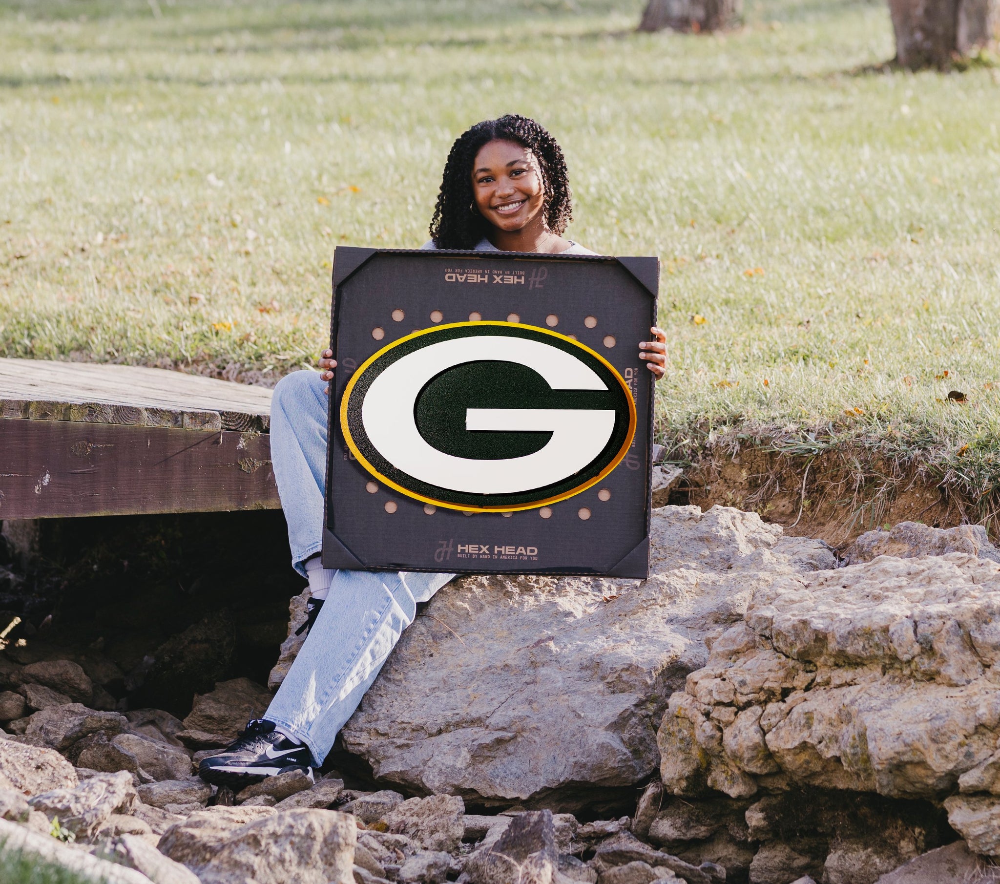 Green Bay Packers Metal Wall Art – Hex Head Art