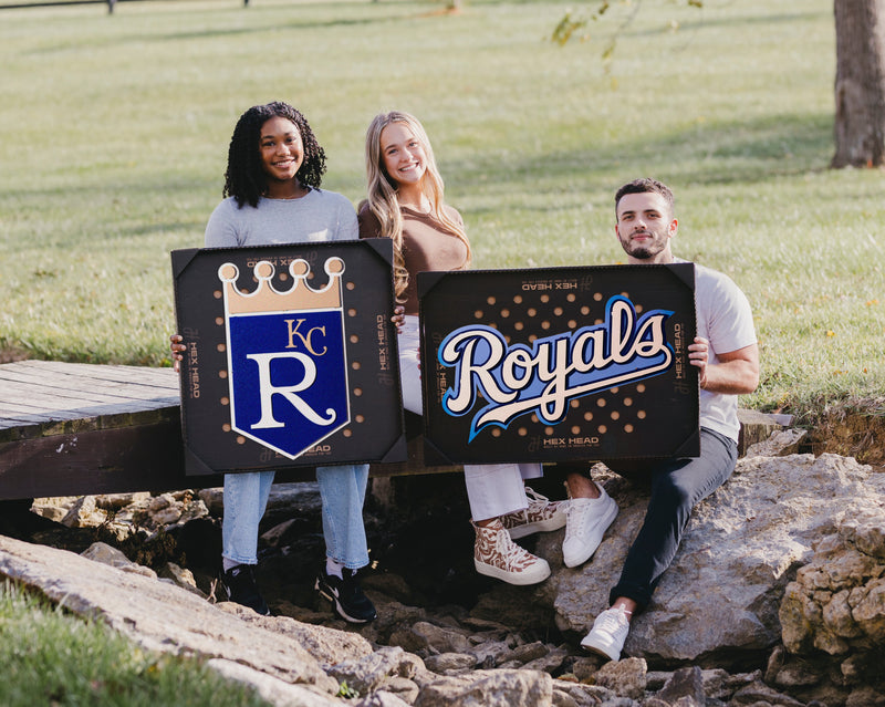 Kansas City Royals Metal Wall Art | Hex Head Art