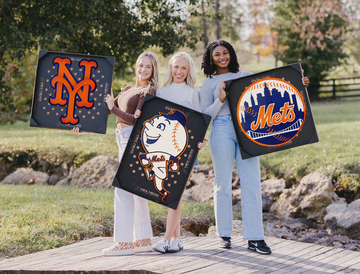New York Mets Metal Wall Art | Hex Head Art