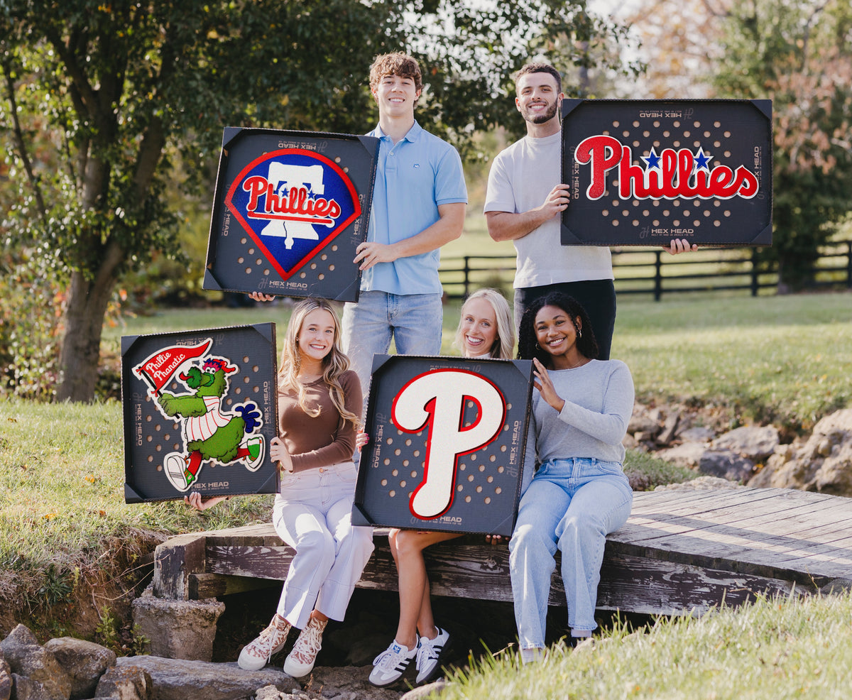 Philadelphia Phillies Metal Wall Art | Hex Head Art
