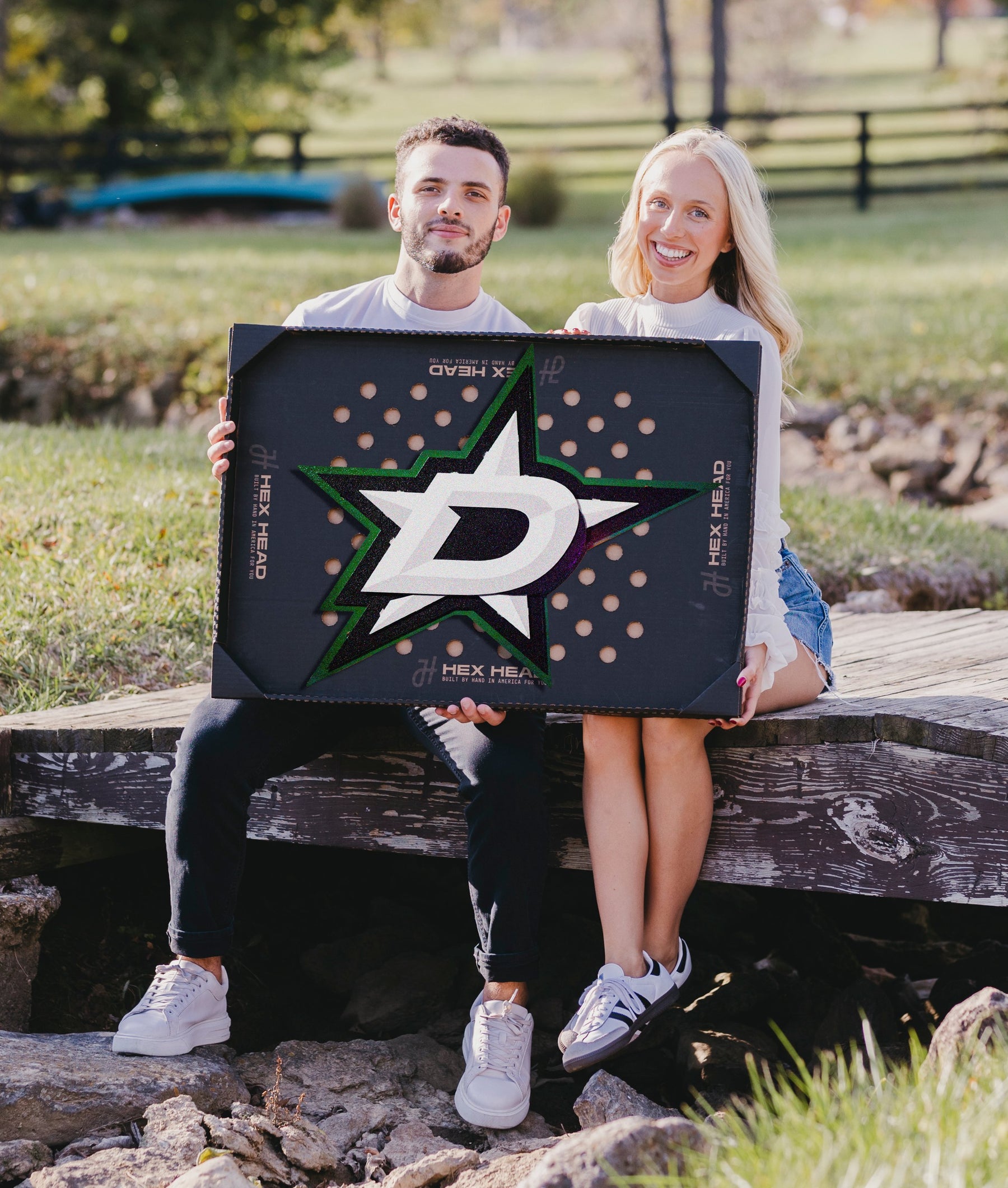 Dallas Stars Custom Wall Art – Hex Head Art