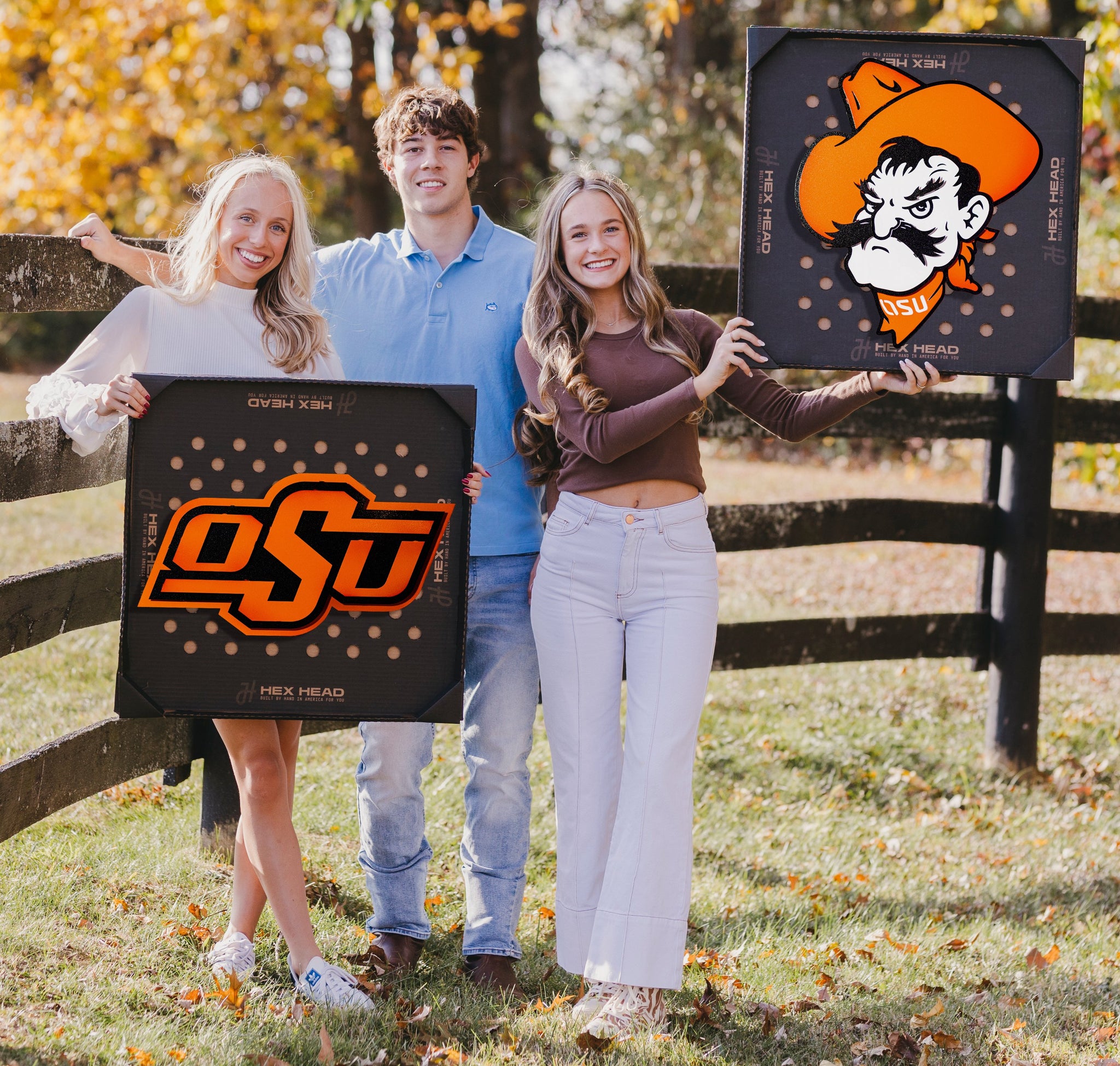 Oklahoma State Cowboys Vintage Metal Wall Art – Hex Head Art