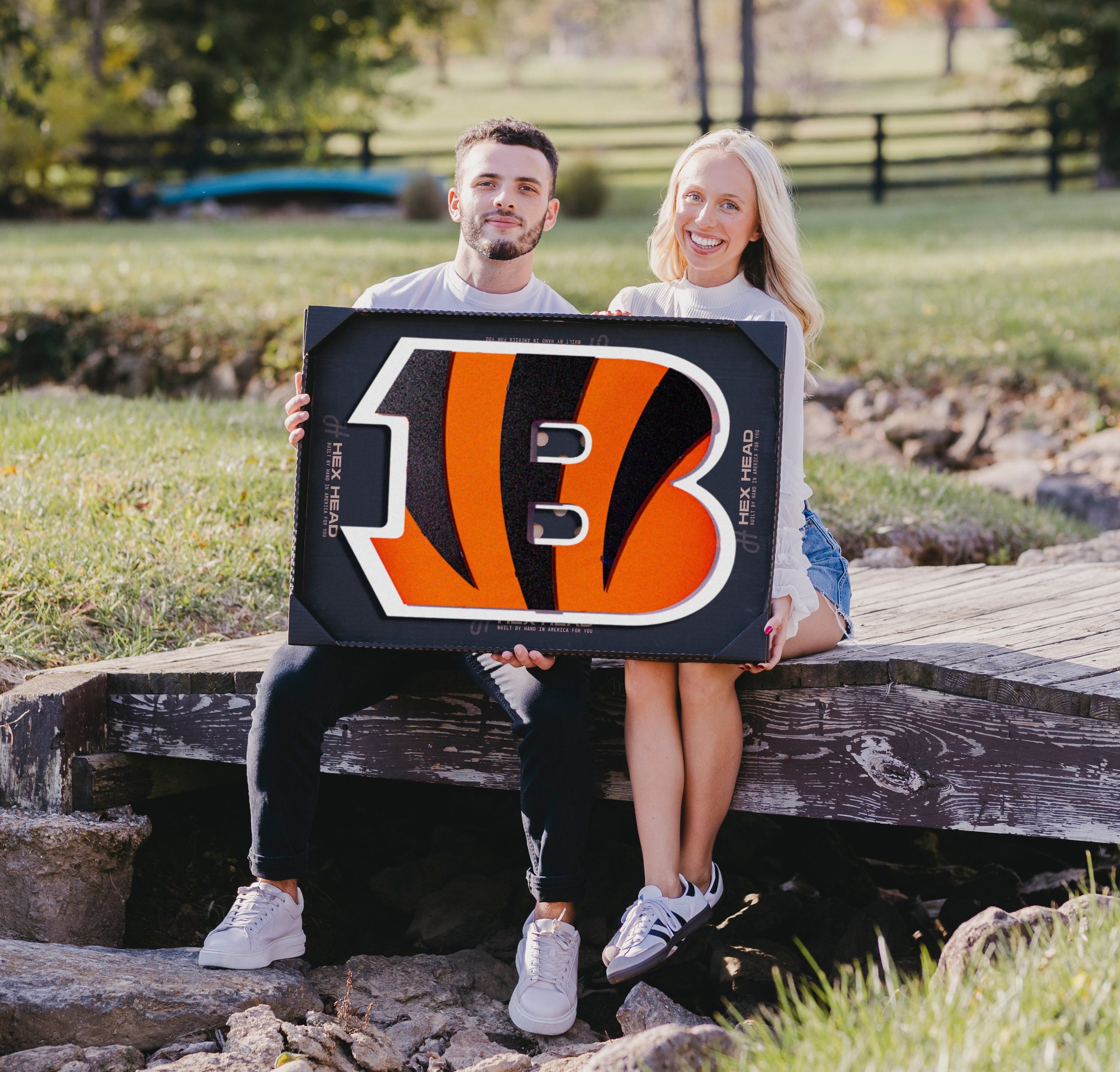 Cincinnati Bengals Metal Wall Art – Hex Head Art