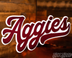 Texas A&M "Aggies" Script 3D Vintage Wall Art – Hex Head Art