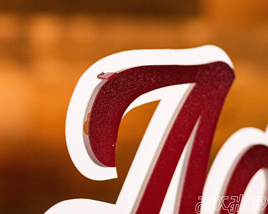 Texas A&M "Aggies" Script 3D Vintage Wall Art – Hex Head Art