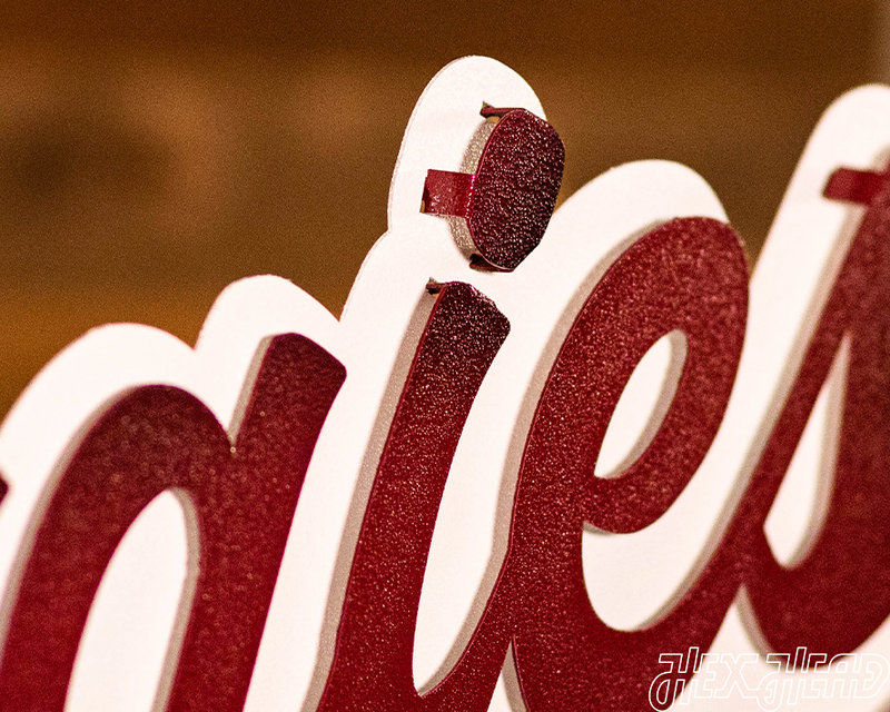 Texas A&M "Aggies" Script 3D Vintage Wall Art – Hex Head Art