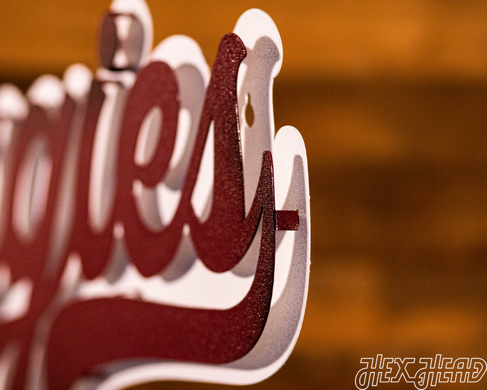 Texas A&M "Aggies" Script 3D Vintage Wall Art – Hex Head Art