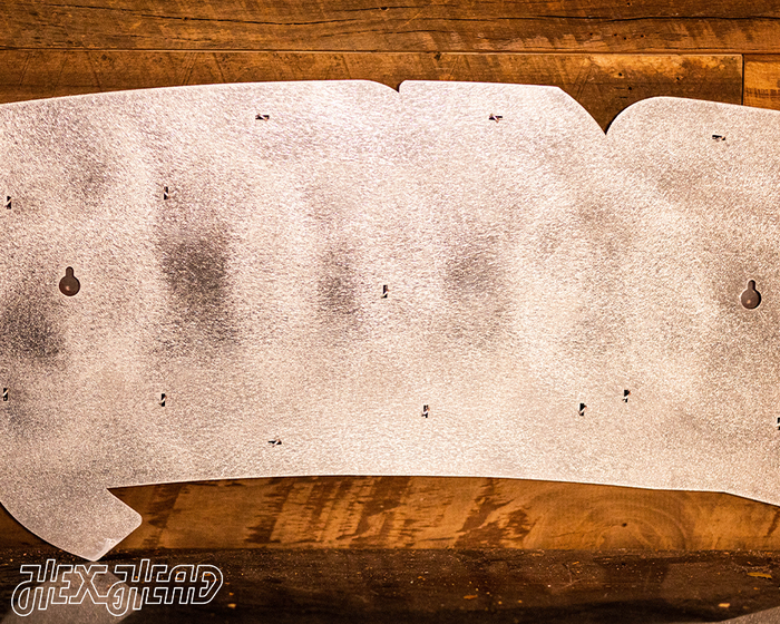 Arizona Diamondbacks Wordmark 2 Layer Metal Artwork – Hex Head Art