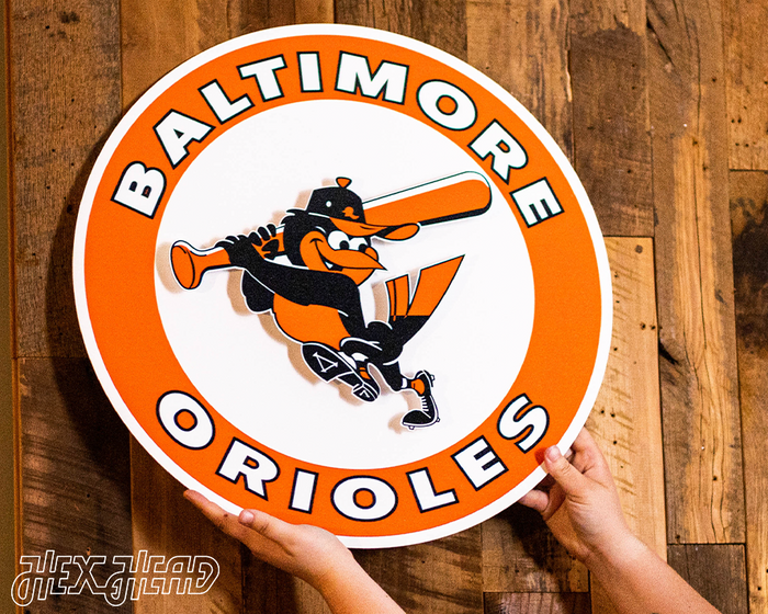 Baltimore Orioles New Logo 3D Metal Artwork – Hex Head Art