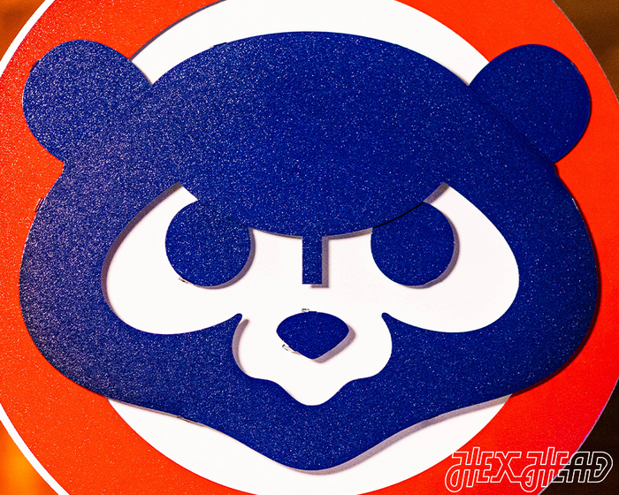 Chicago Cubs "1979 Angry Bear" Logo 3D Metal Artwork 22" – Hex Head Art