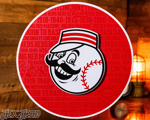Cincinnati Reds Metal Wall Art | Hex Head Art