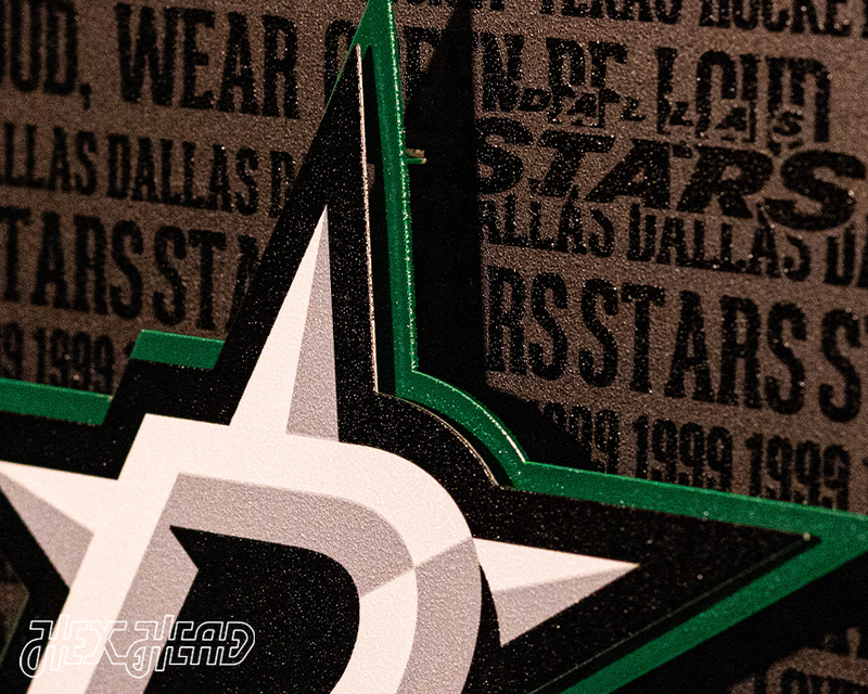 Dallas Stars Custom Wall Art – Hex Head Art