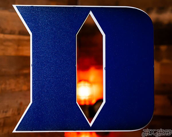 Duke Blue Devils Vintage Metal Wall Art – Hex Head Art