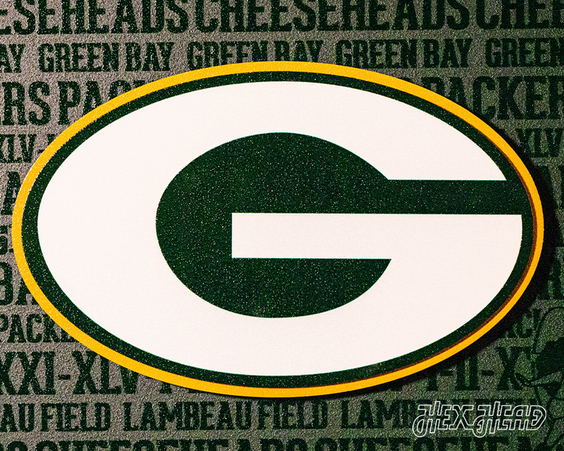 Green Bay Packers CRAFT SERIES 3D Embossed Metal Wall Art