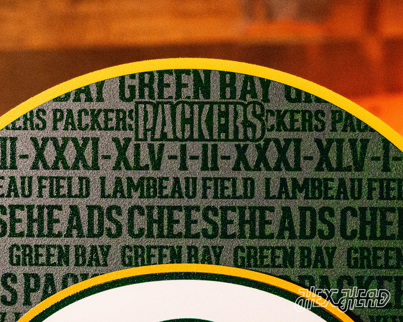Green Bay Packers CRAFT SERIES 3D Embossed Metal Wall Art