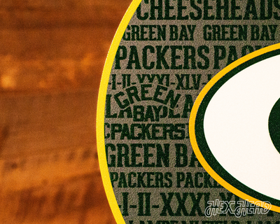Green Bay Packers CRAFT SERIES 3D Embossed Metal Wall Art