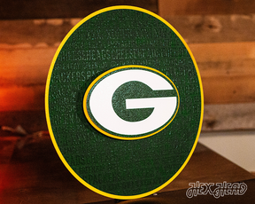 Green Bay Packers CRAFT SERIES 3D Embossed Metal Wall Art