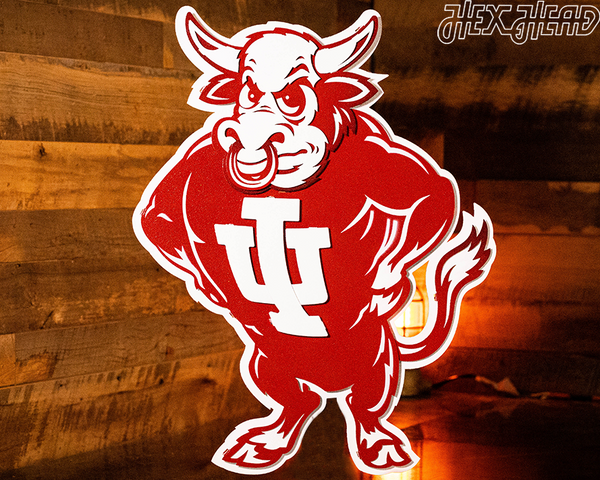 Indiana University Vintage Metal Wall Art – Hex Head Art