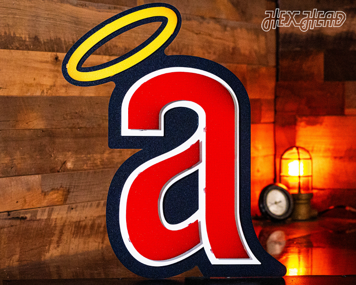 Los Angeles Angels Metal Wall Art | Hex Head Art