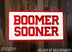 Oklahoma Sooners "Boomer Sooner" 3D Metal Wall Art – Hex Head Art