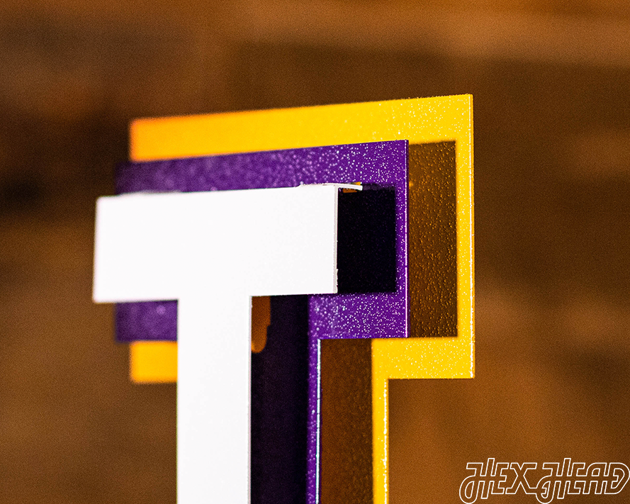 LSU Tigers Interlocking Baseball ART with FREE CHAMP ENGRAVING – Hex ...