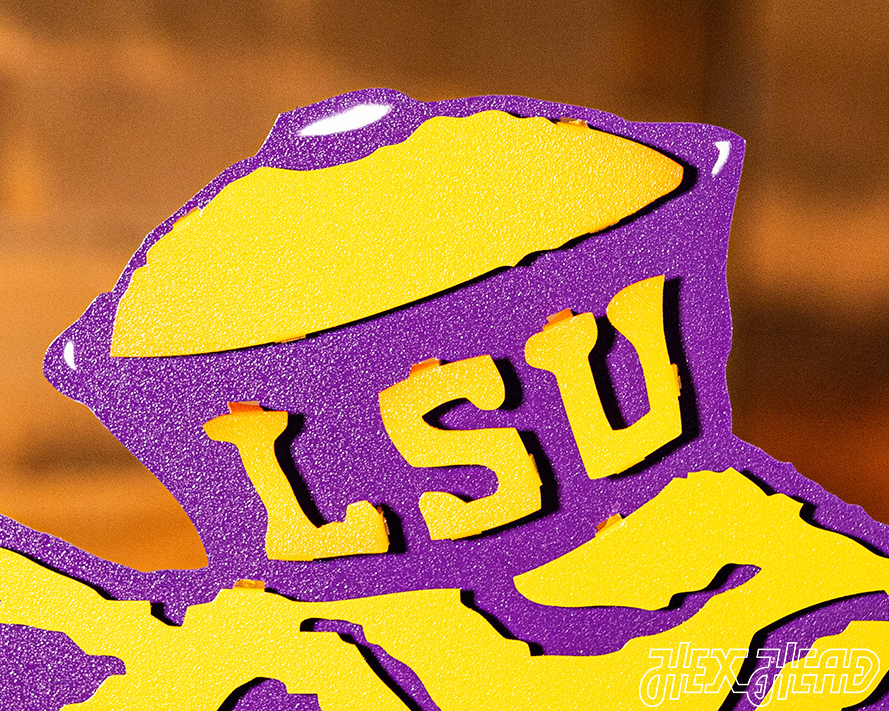 Louisiana State University Tiger – Hex Head Art