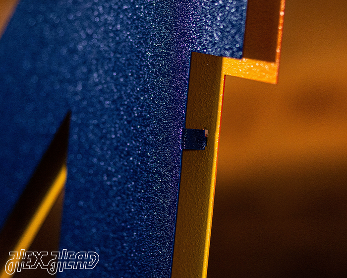 University of Michigan Block M Blue 21" x 15" – Hex Head Art