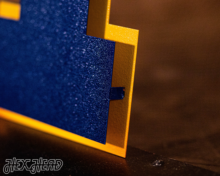 University of Michigan Block M Blue 21" x 15" – Hex Head Art