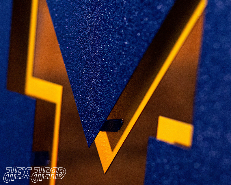 University of Michigan Block M Blue 21" x 15" – Hex Head Art