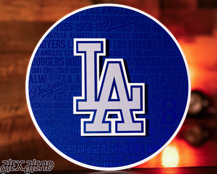 Los Angeles Dodgers Metal Wall Art | Hex Head Art