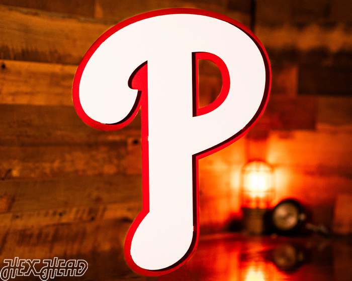 Philadelphia Phillies Metal Wall Art | Hex Head Art