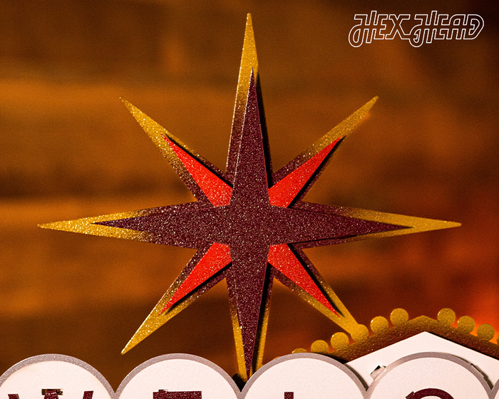 Welcome to STARKVEGAS, Mississippi State 3D Vintage Art 28" x 21" – Hex ...