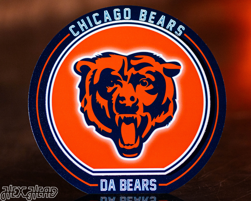 Chicago Bears Metal Wall Art – Hex Head Art
