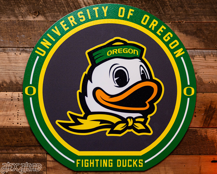 VARSITY Collection- SINGLE Layer Oregon Ducks Metal Wall Art