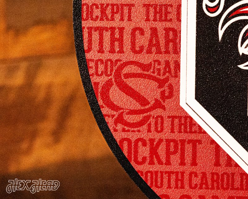 South Carolina Gamecocks Vintage Metal Wall Art– Hex Head Art