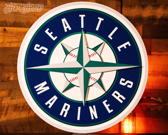 Seattle Mariners Metal Wall Art | Hex Head Art