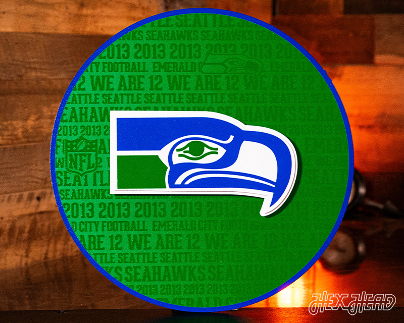 Seattle Seahawks Metal Wall Art – Hex Head Art