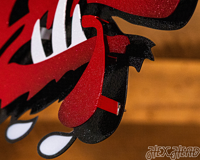 Arkansas Razorbacks VAULT "Slobbering Hog" 3D Metal Artwork 30" X 15 ...