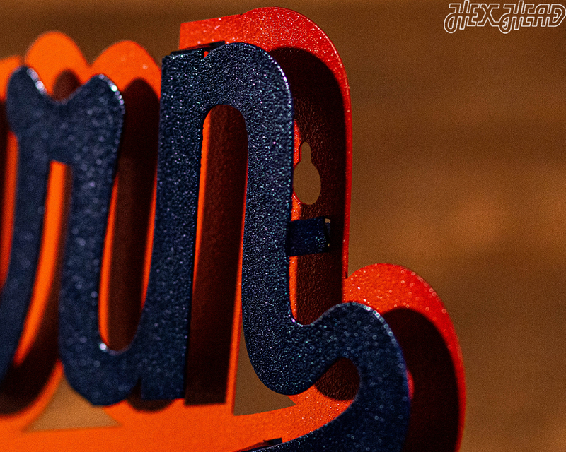 Auburn Tigers Cursive Script VAULT 3D Metal Wall Art 26" x 14" – Hex ...