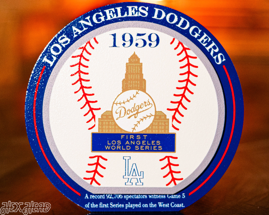 Los Angeles Dodgers 1959 World Series "Double Play" On the Shelf or on