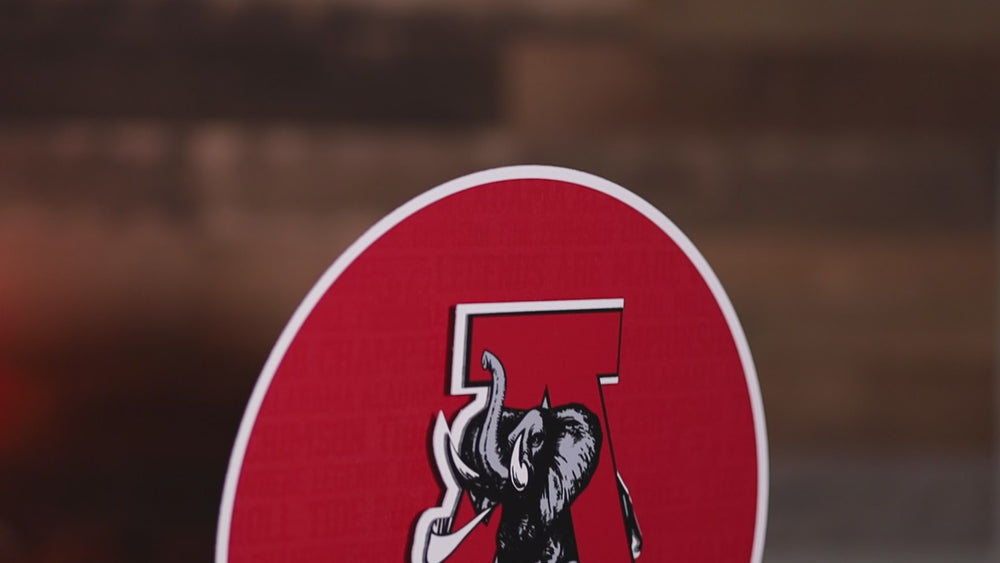 University of Alabama Vintage Metal Wall Art - Hex Head Art