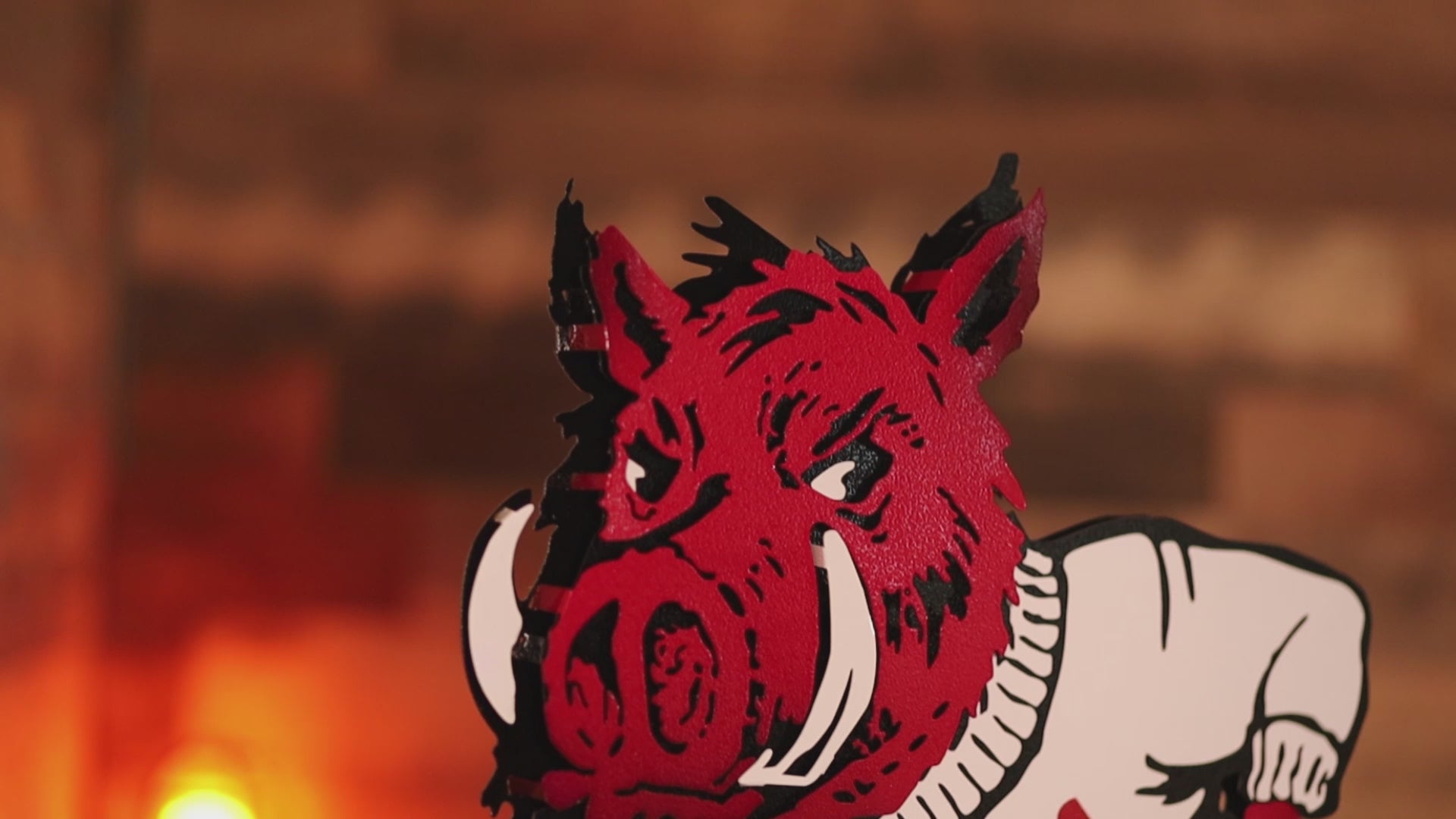 Arkansas Razorback VAULT "Hog Leaning on A" 3D Vintage Metal Wall Art ...