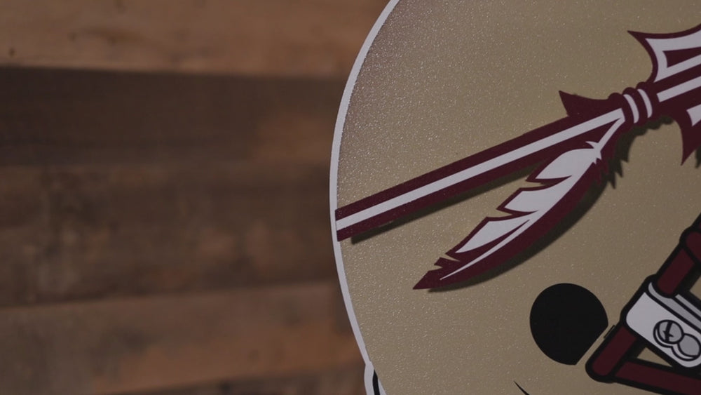 Florida State University Vintage Metal Wall Art – Hex Head Art