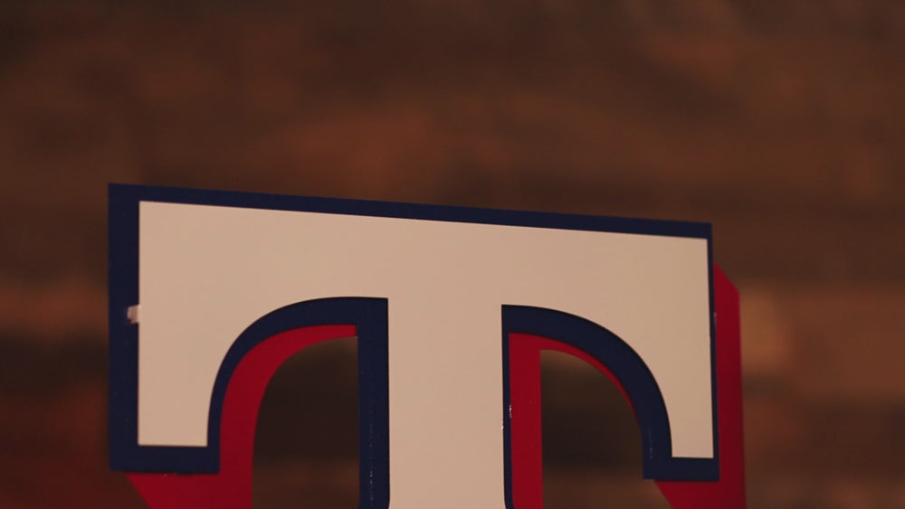 Texas Rangers Metal Wall Art | Hex Head Art