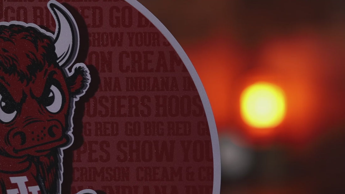 Indiana University Vintage Metal Wall Art – Hex Head Art