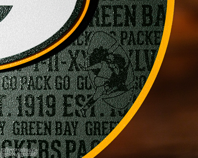 Green Bay Packers CRAFT SERIES 3D Embossed Metal Wall Art
