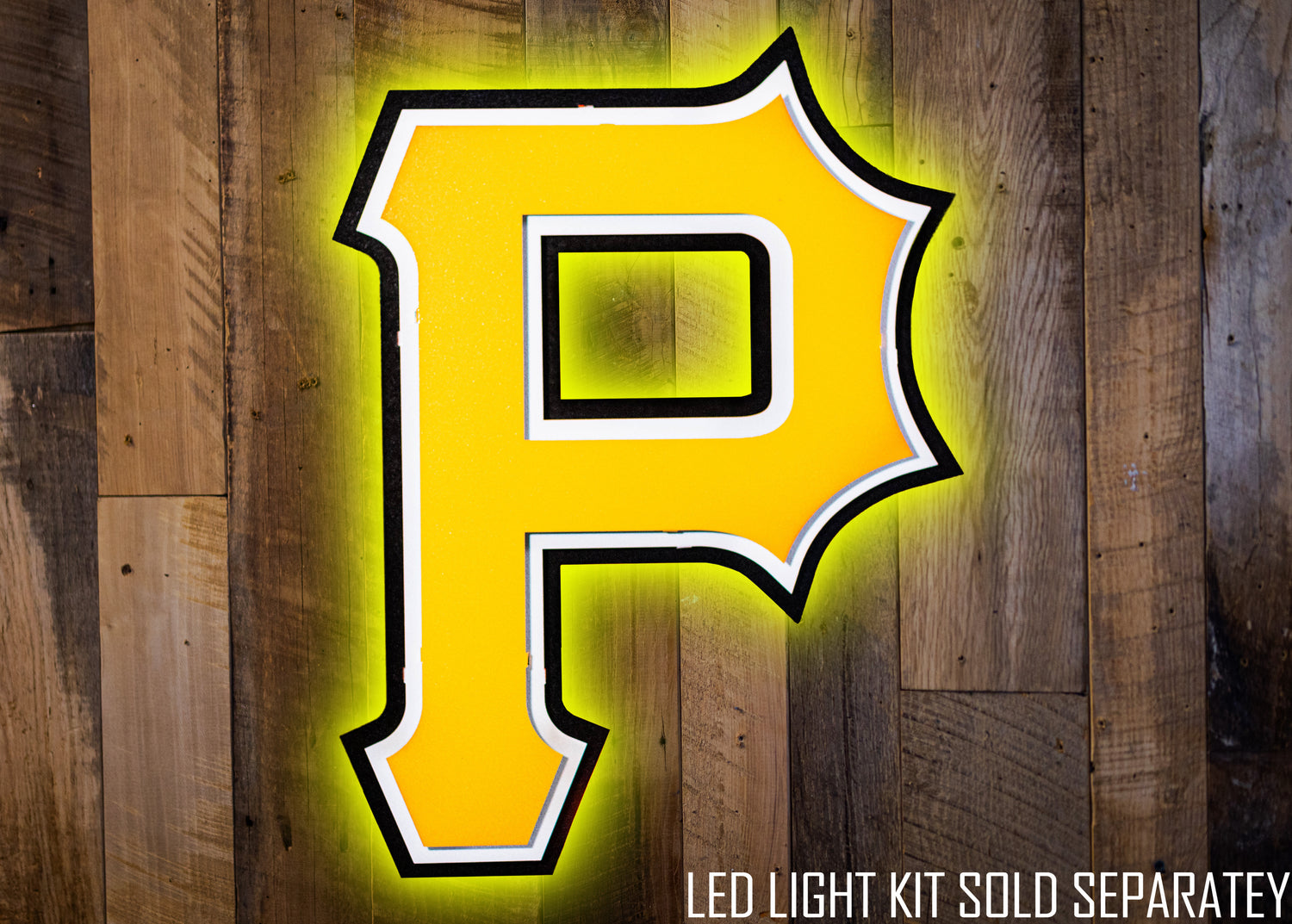 Pittsburgh Pirates P Logo 3D Metal Artwork – Hex Head Art