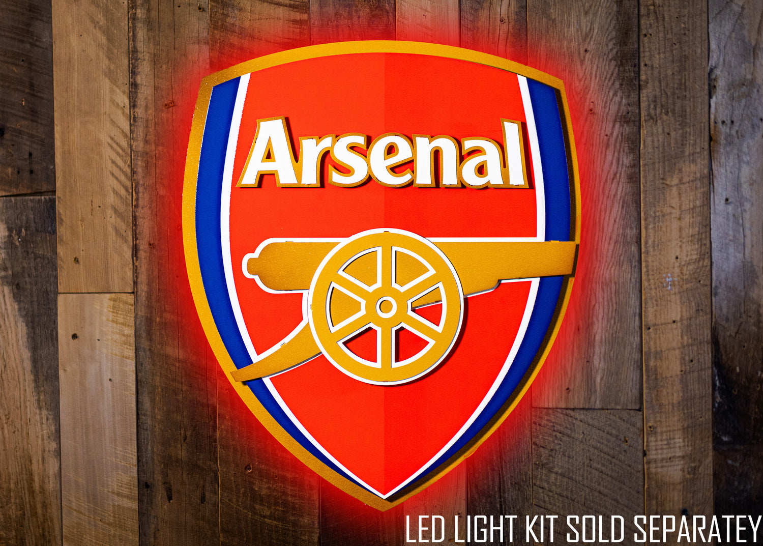 Arsenal FC 3D Vintage Metal Wall Art