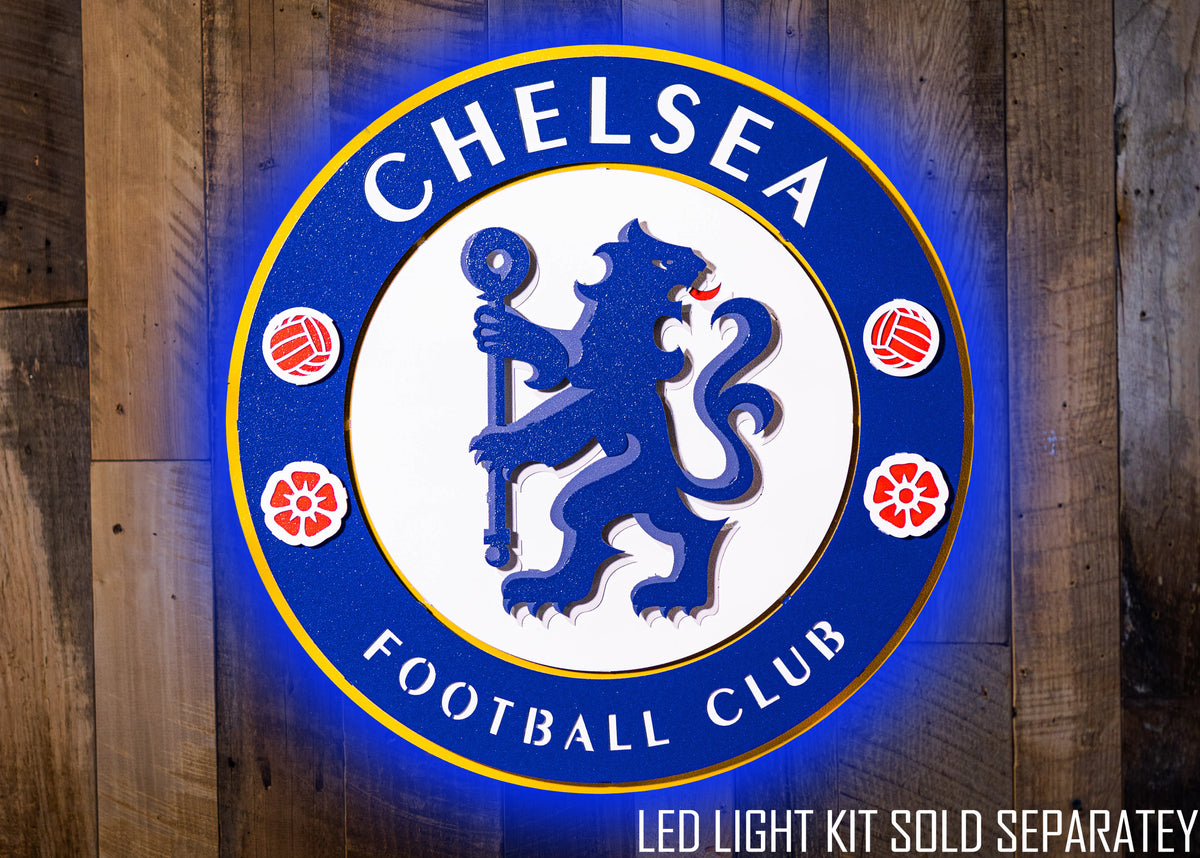 Chelsea Football Club 3D Vintage Metal Wall Art