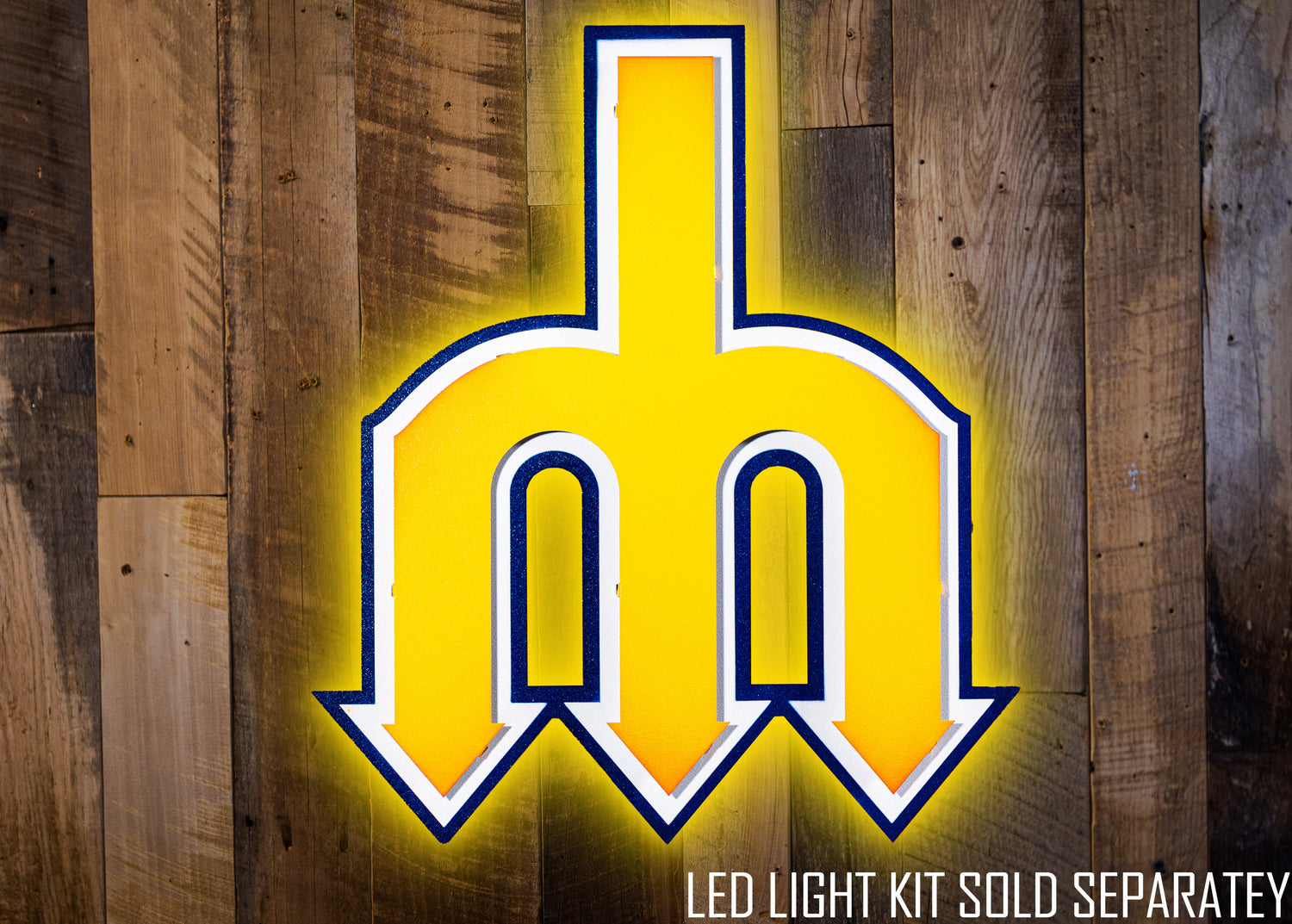 Seattle Mariners Cooperstown "Trident M" 3D Vintage Metal Wall Art ...